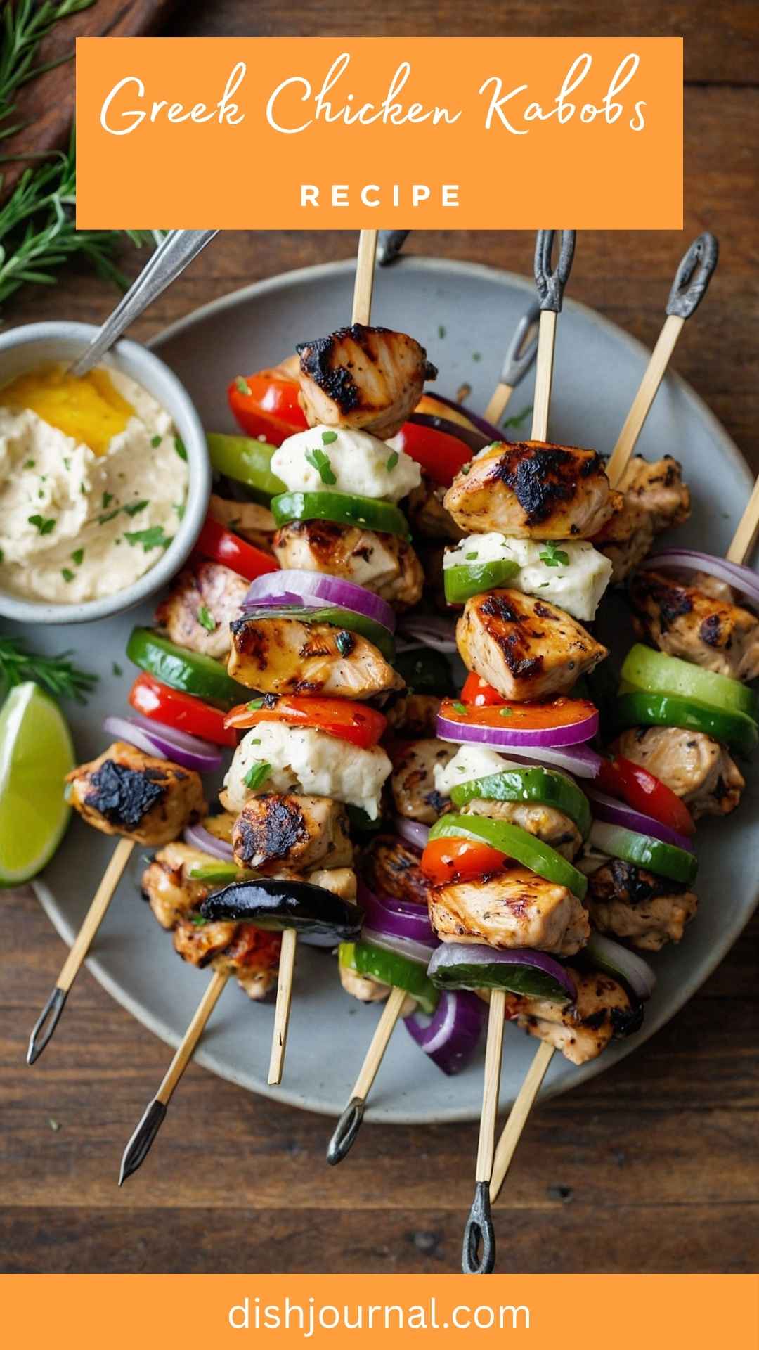 Greek Chicken Kabobs Recipe - Dish Journal