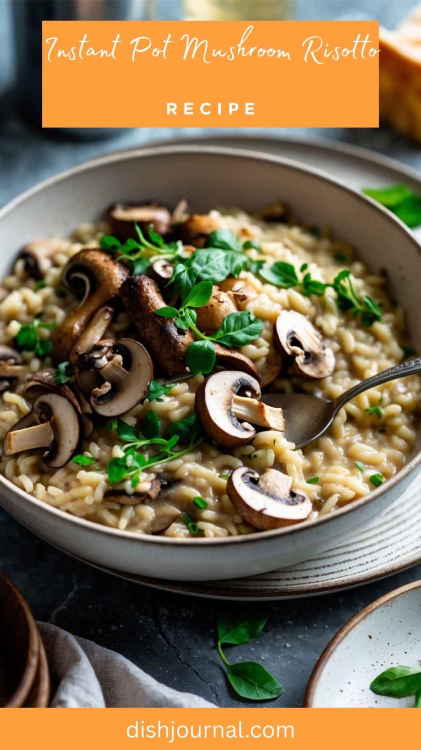 Instant Pot Mushroom Risotto - Dish Journal
